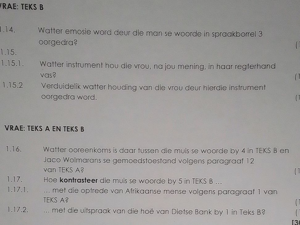 1.14. Watter emosie word deur die man se