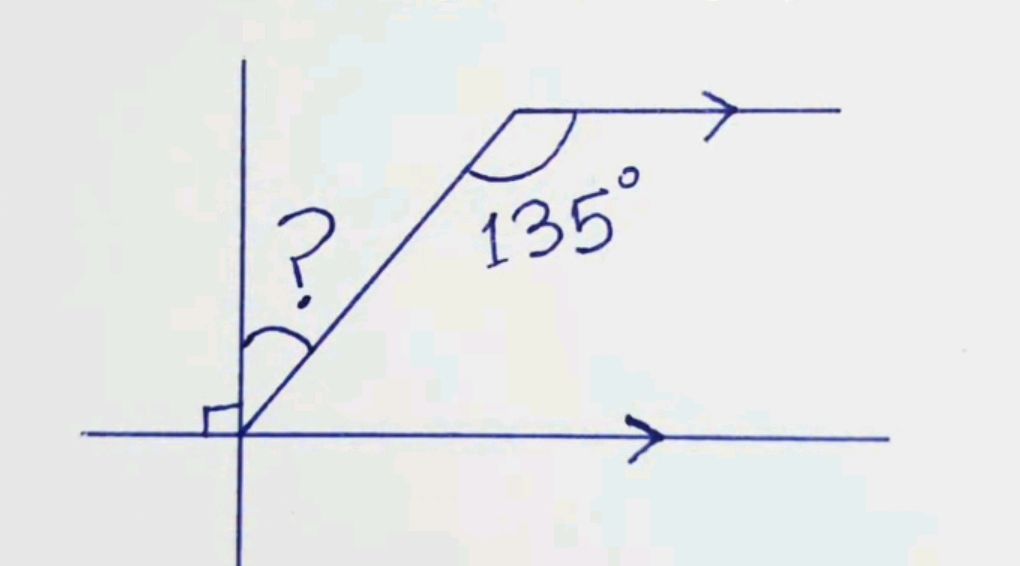 Find the angle marked with a question mark. | StudyX