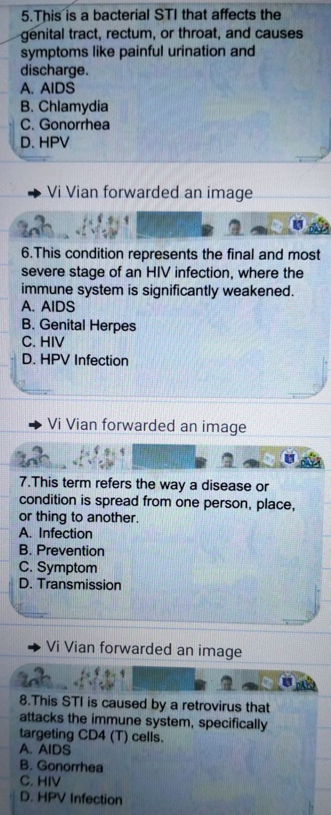 This is a bacterial STI that affects the