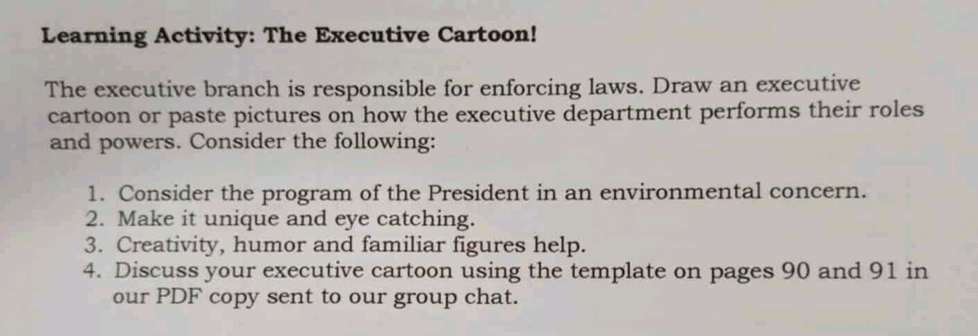Learning Activity: The Executive Cartoon!