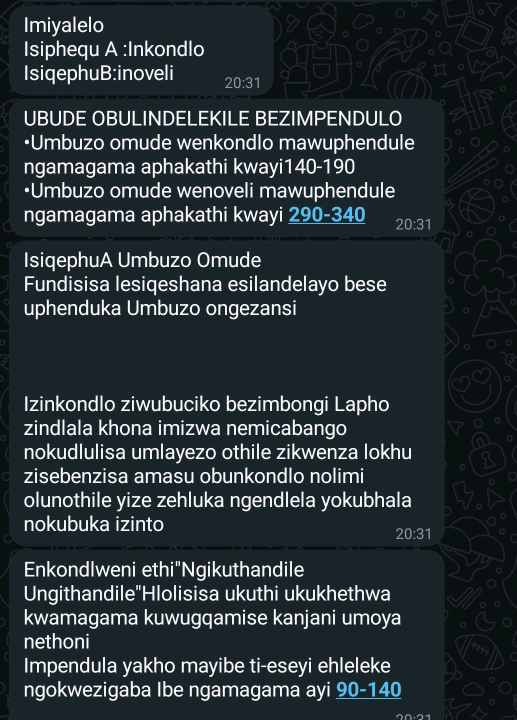 Imiyalelo Isiphequ A :Inkondlo | StudyX