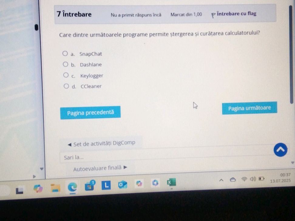 Care dintre următoarele programe permite | StudyX