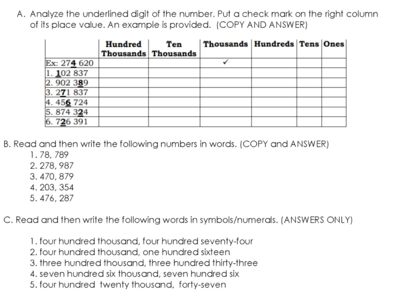 A. Analyze the underlined digit of the | StudyX