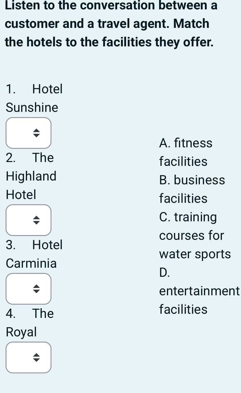Listen to the conversation between a | StudyX