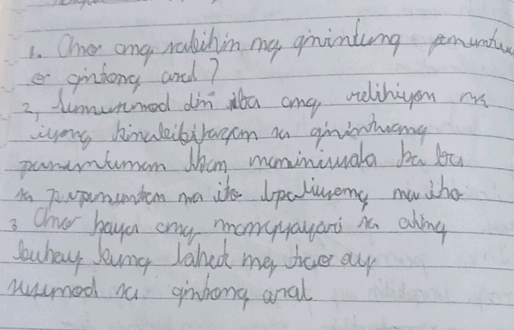 1. Ano ang sabihin ng ginintuang panuntunan | StudyX