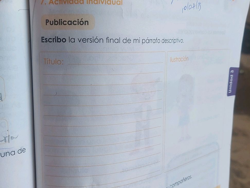 Escribo la versión final de mi párrafo | StudyX