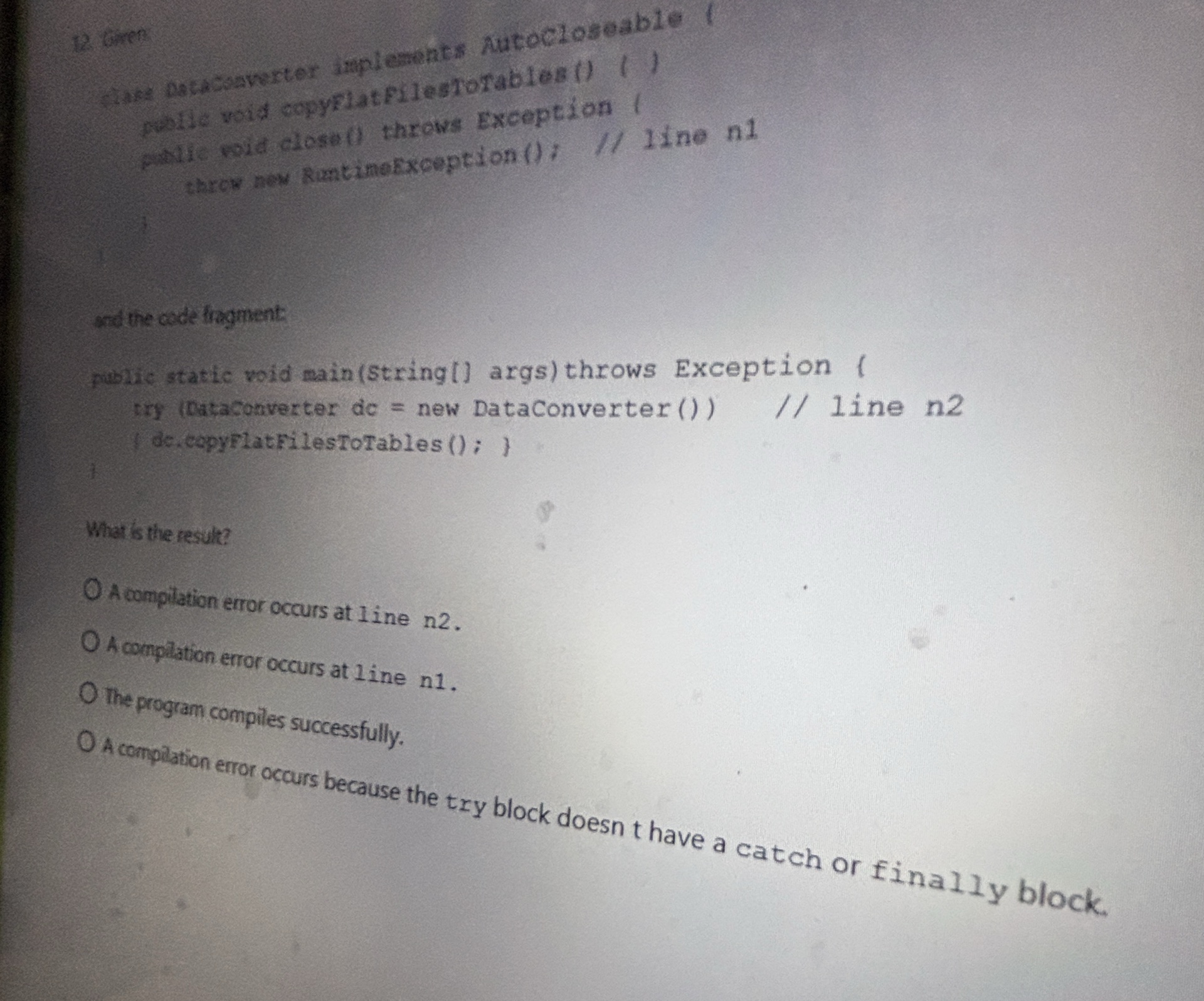 ```java class DataConverter implements | StudyX