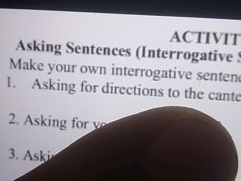 Asking Sentences (Interrogative S Make your | StudyX