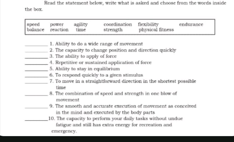 Read the statement below, write what is | StudyX