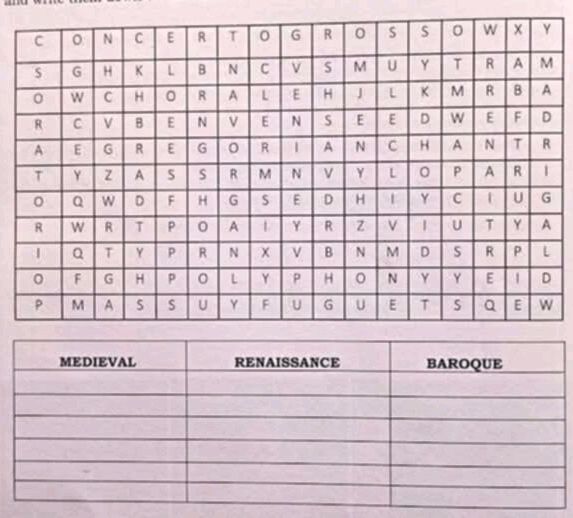 Find the words in the word search and write | StudyX