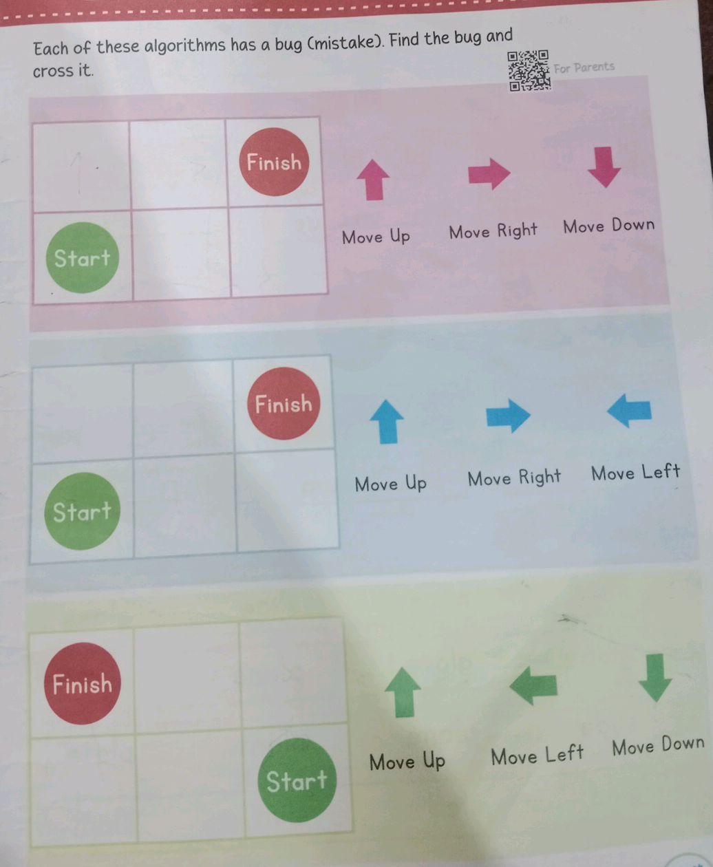 Each of these algorithms has a bug | StudyX