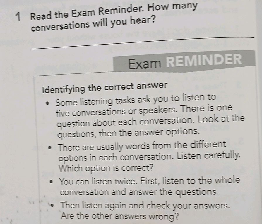 1 Read the Exam Reminder. How many | StudyX