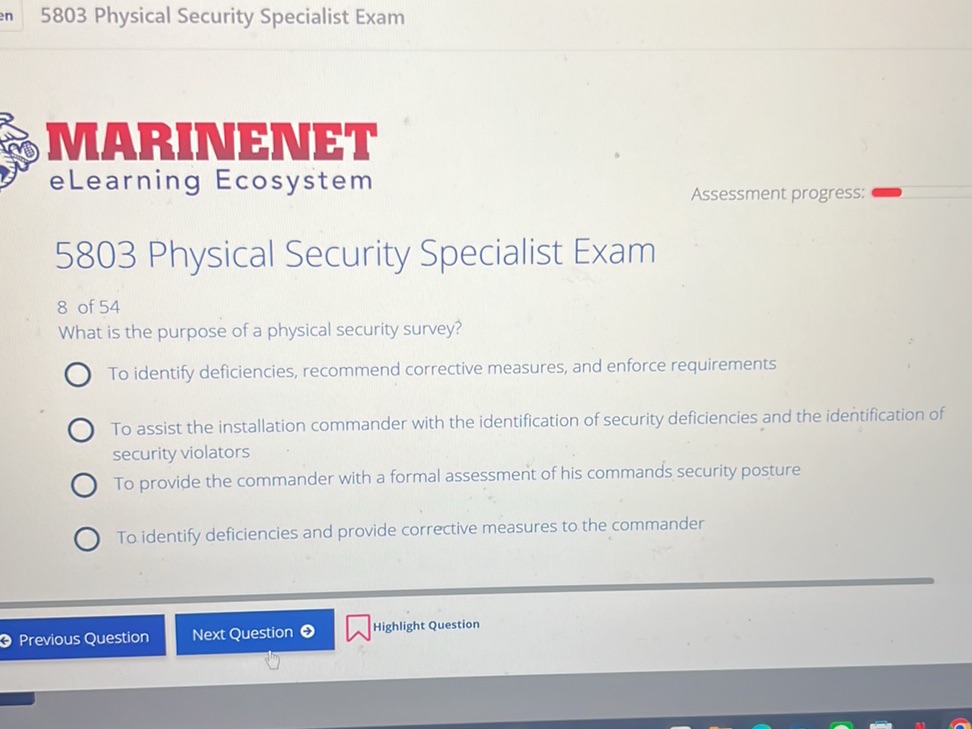 What is the purpose of a physical security | StudyX