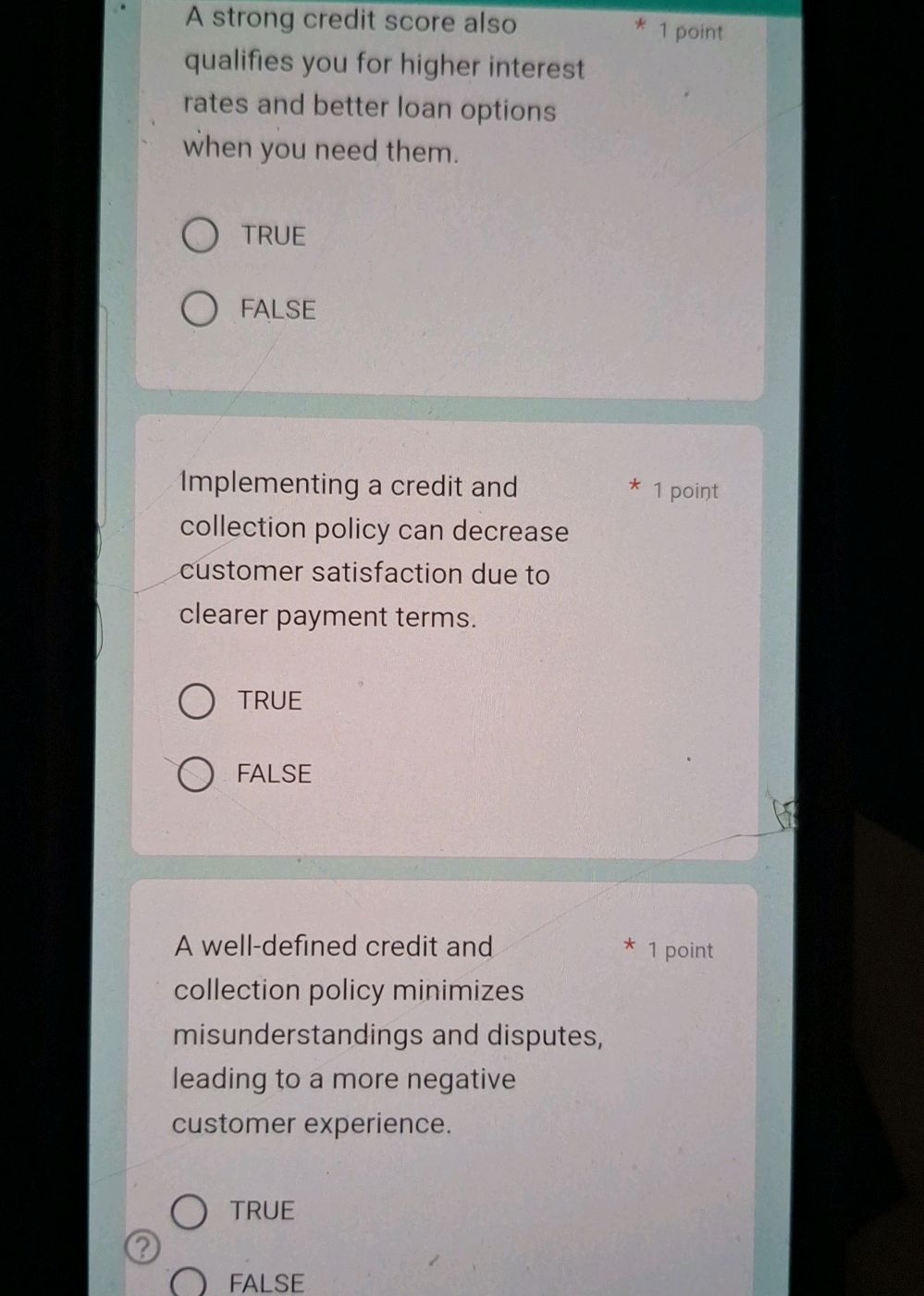 A strong credit score also qualifies you for | StudyX