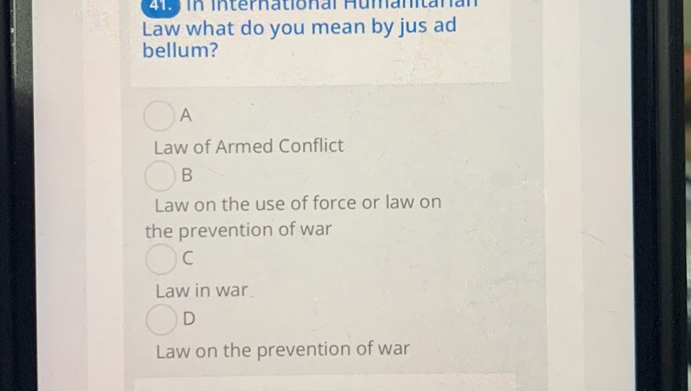 In International Humanitarian Law what do | StudyX