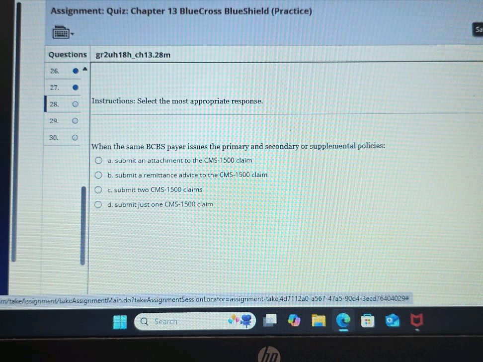 Instructions: Select the most appropriate | StudyX