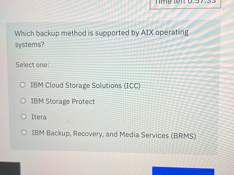 Which backup method is supported by AIX