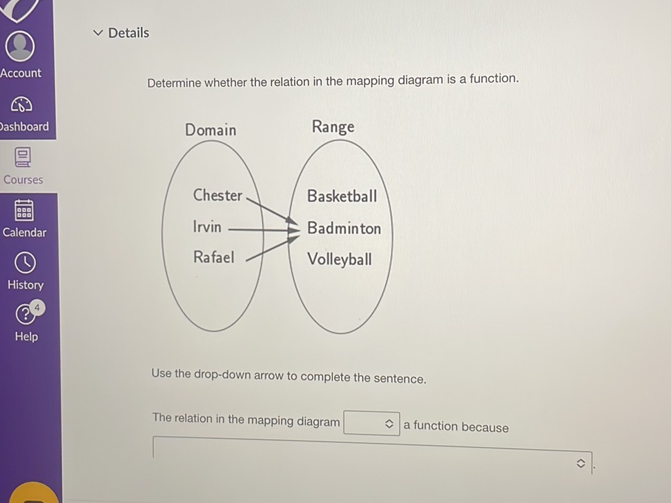Determine whether the relation in the | StudyX