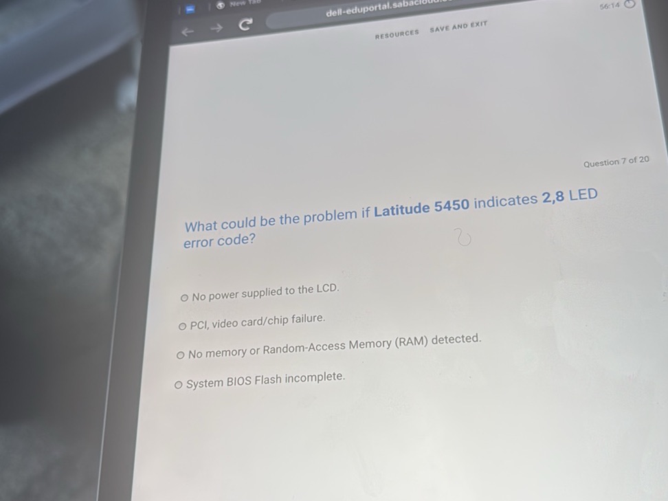 What could be the problem if Latitude 5450