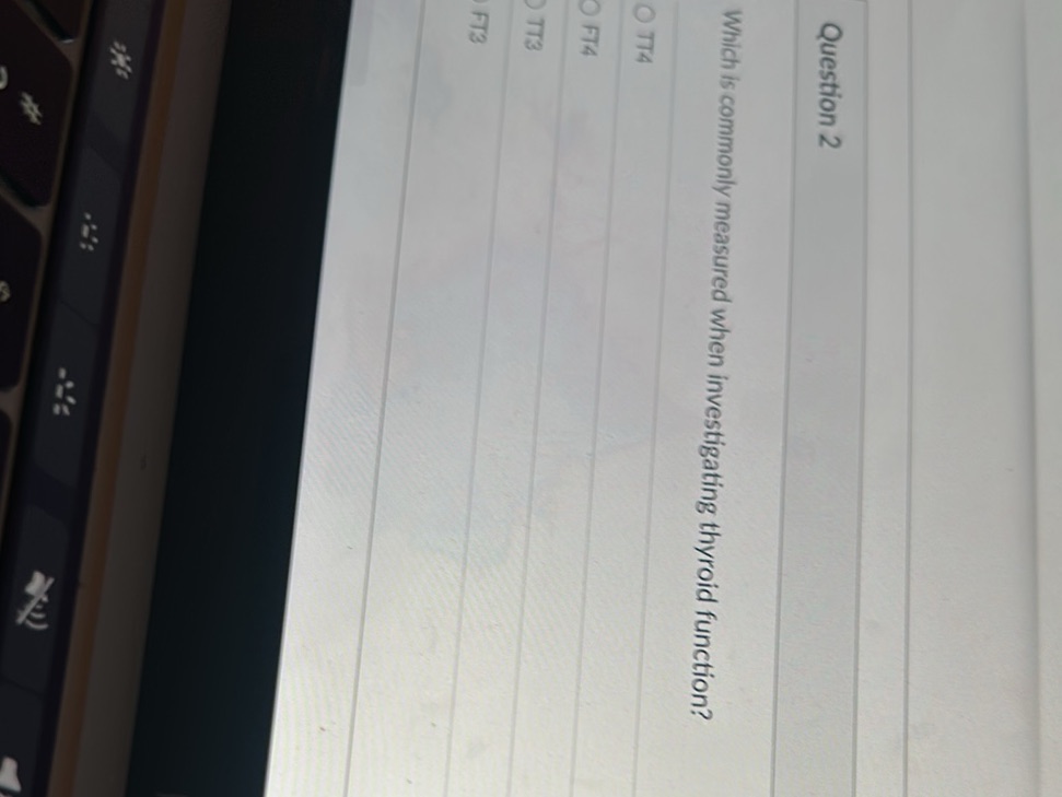 Question 2 Which is commonly measured when | StudyX