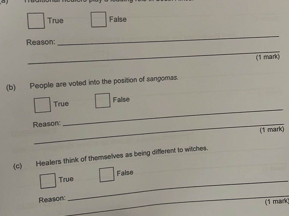 (a) Traditional healers play a leading role | StudyX