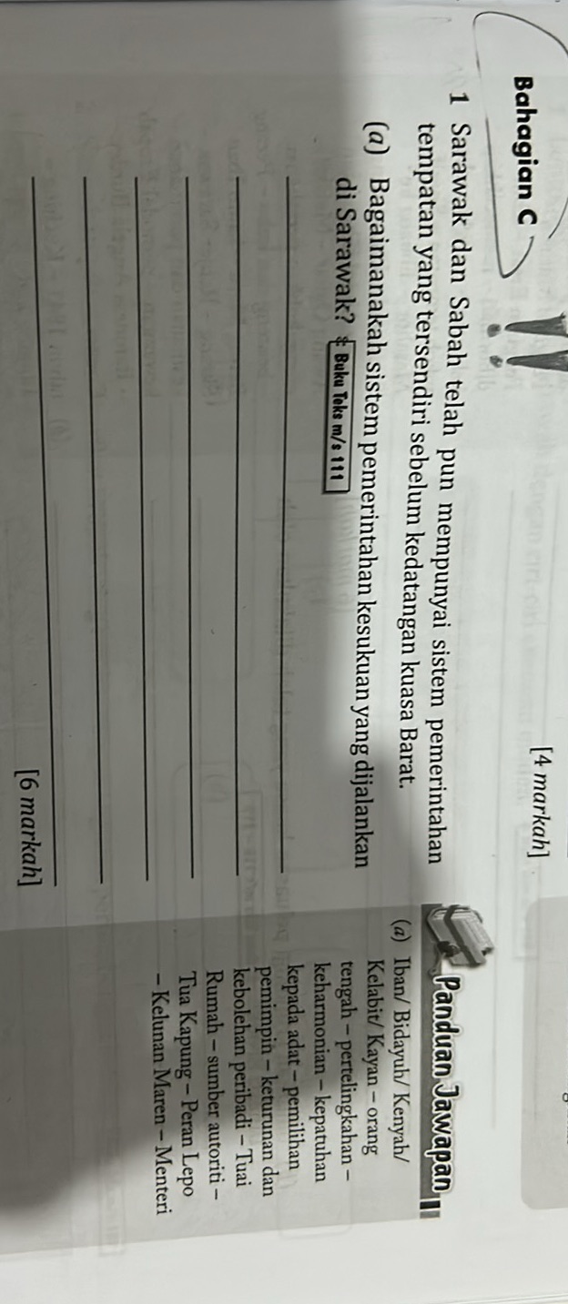 1 Sarawak dan Sabah telah pun mempunyai