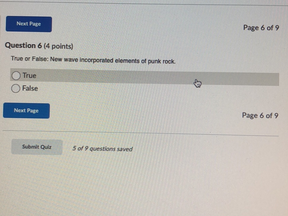 Question 6 (4 points) True or False: New | StudyX