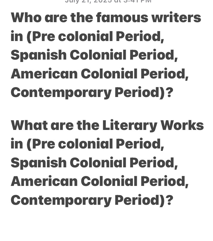 Who are the famous writers in (Pre colonial
