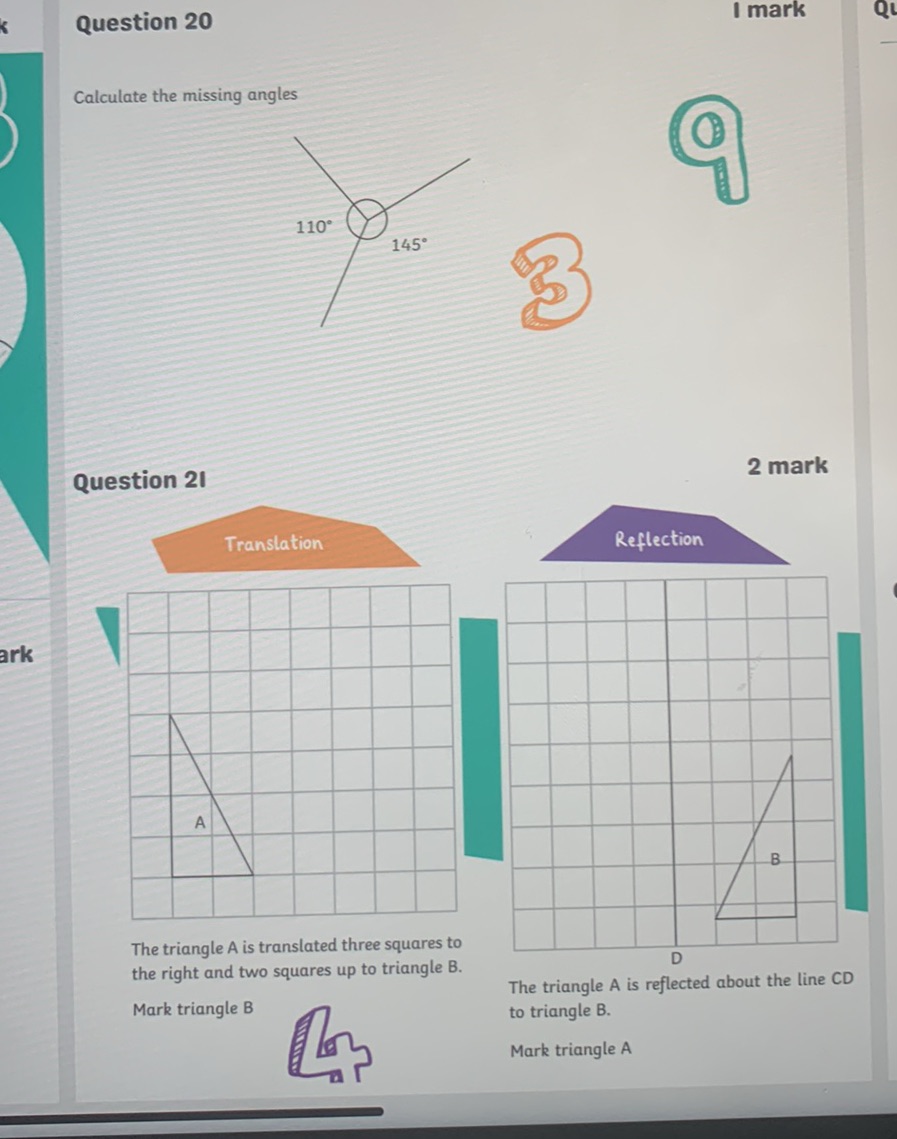 Question 20 Calculate the missing angles | StudyX