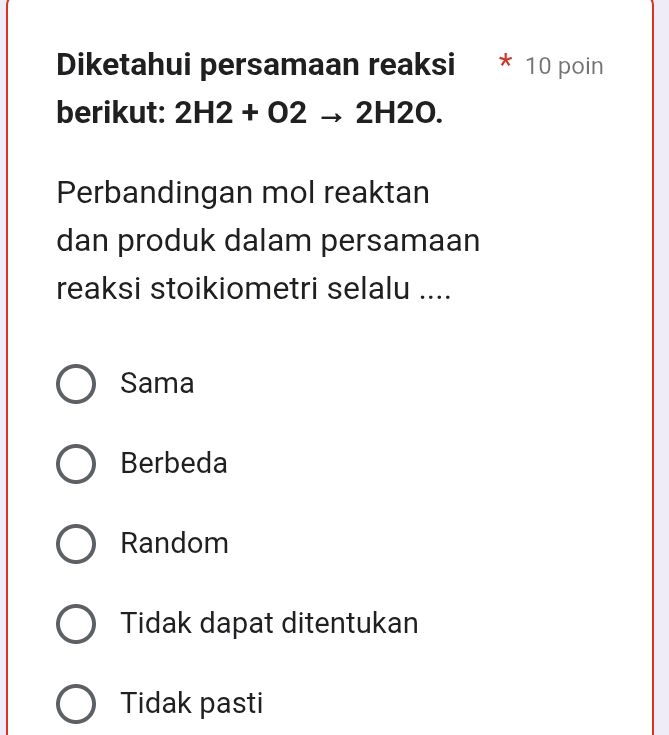 Diketahui persamaan reaksi berikut: $2H_2 + | StudyX
