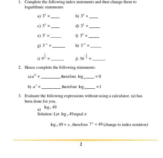1. Complete the following index statements | StudyX