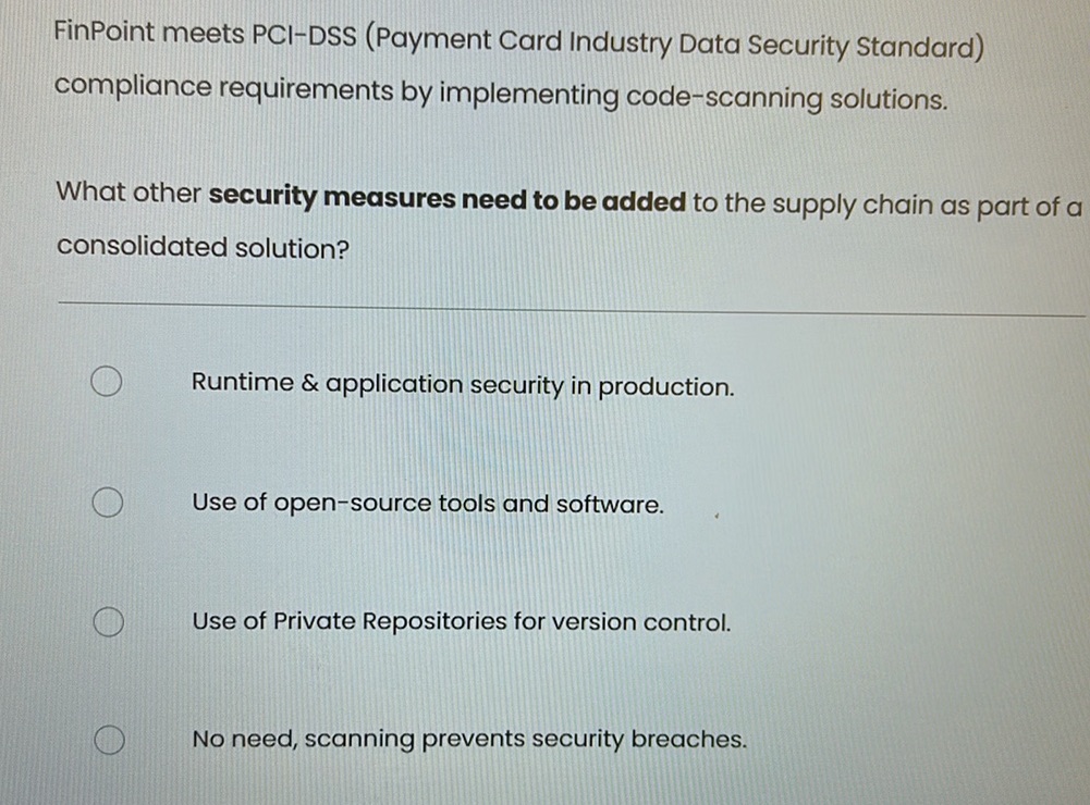 What other security measures need to be | StudyX