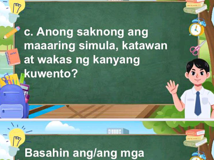 c. Anong saknong ang maaaring simula, | StudyX