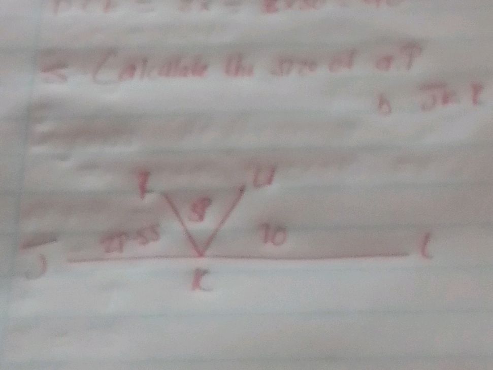 Calculate the area of $ JKL$ 6. $JK = r$