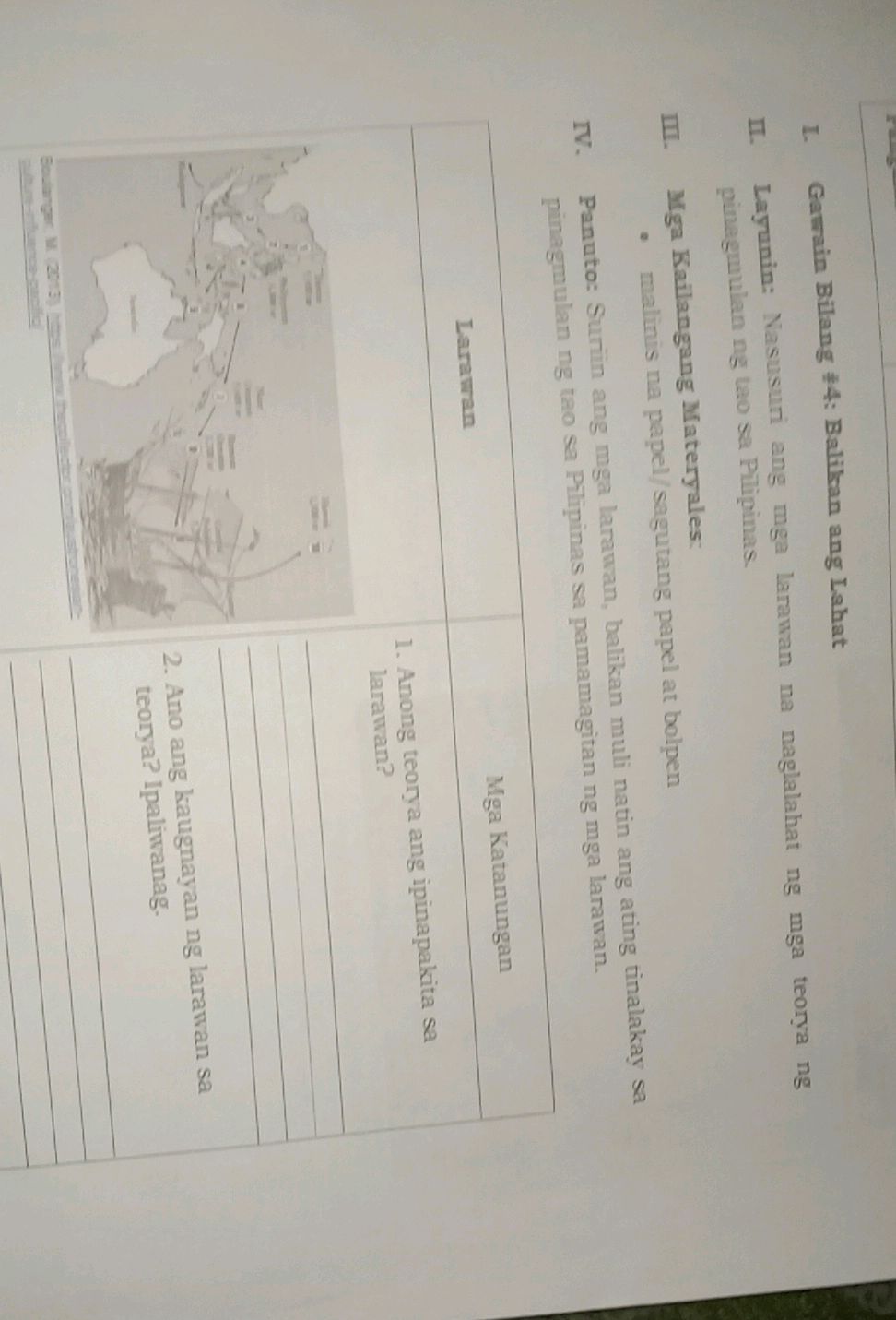 Gawain Bilang #4: Balikan ang Lahat II. | StudyX