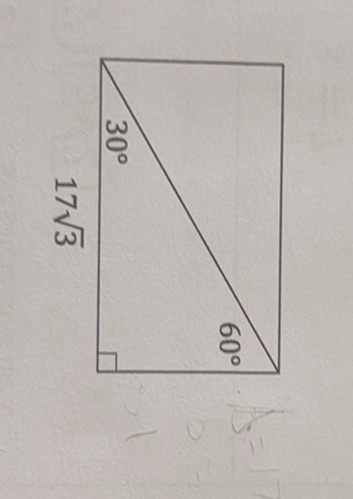 The image shows a rectangle divided into two | StudyX