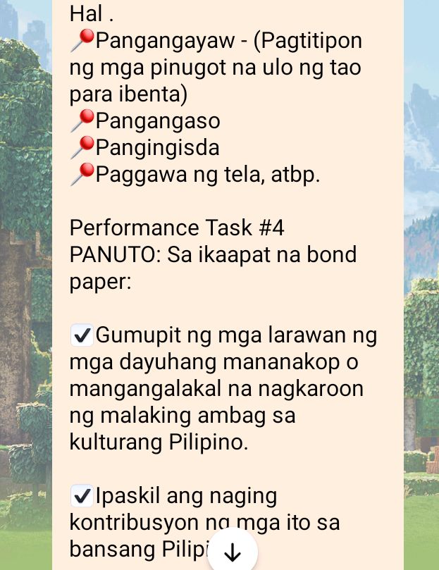 Hal. Pangangayaw - (Pagtitipon ng mga | StudyX