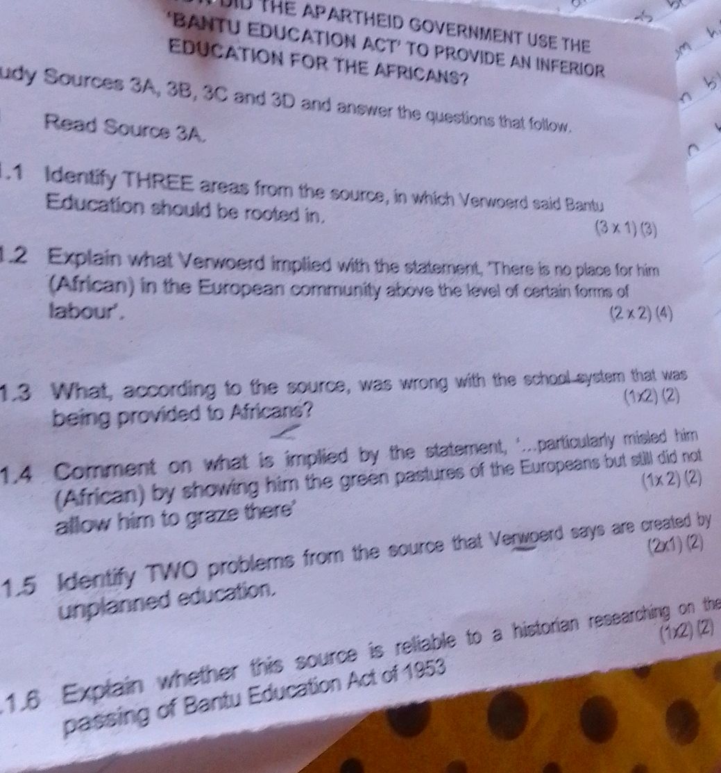 HOW DID THE APARTHEID GOVERNMENT USE THE | StudyX