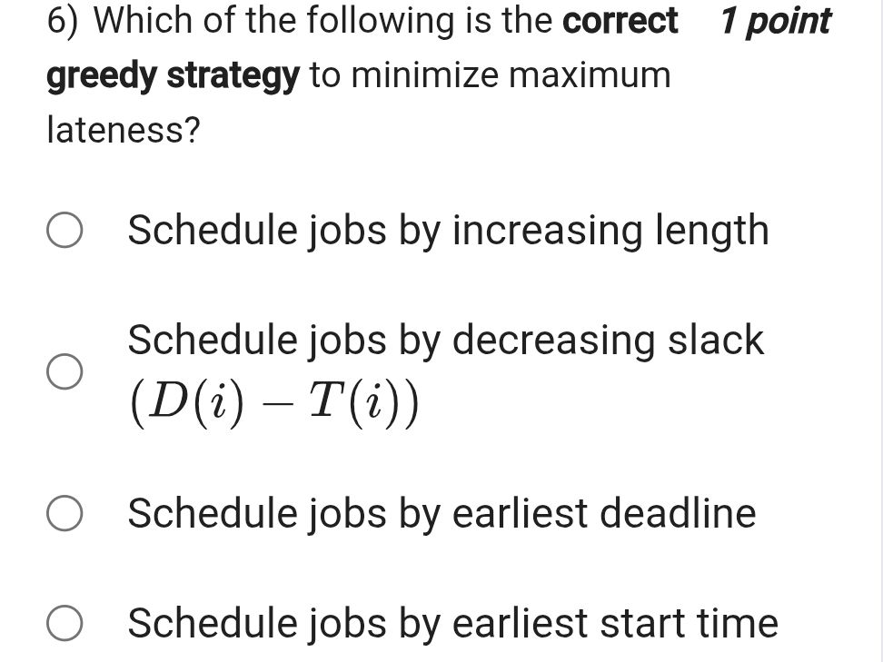 6) Which of the following is the correct | StudyX