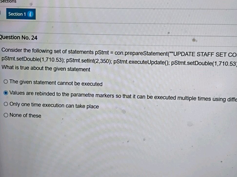 Consider the following set of statements | StudyX