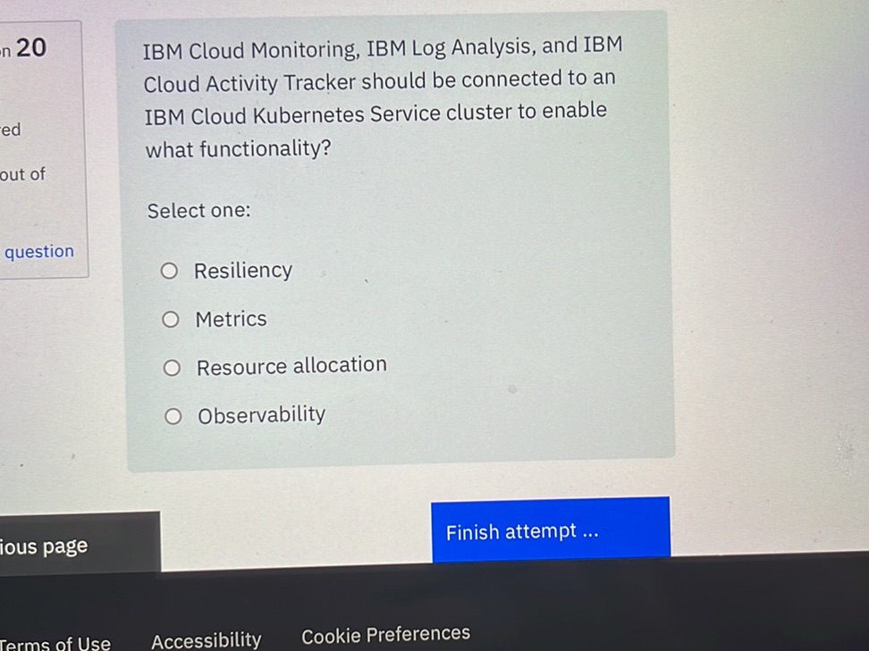 IBM Cloud Monitoring, IBM Log Analysis, and | StudyX