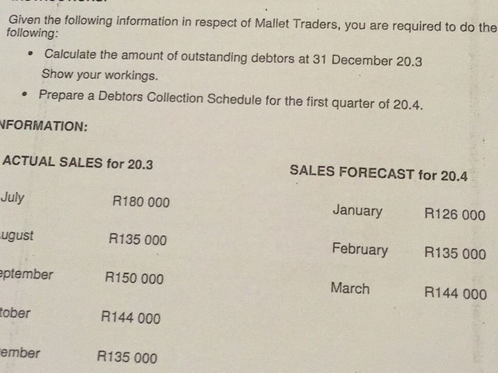 Given the following information in respect | StudyX
