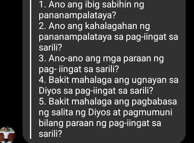 1. Ano ang ibig sabihin ng pananampalataya? | StudyX