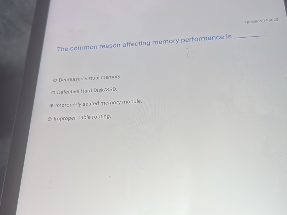 The common reason affecting memory | StudyX