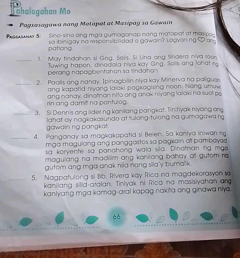 Pagsasagawa nang Matapat at Masipag sa | StudyX