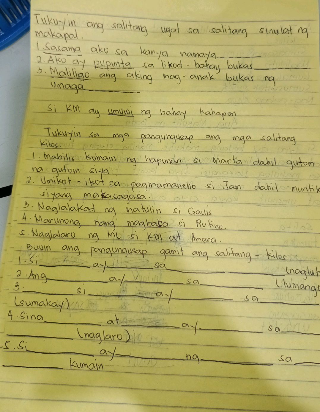 Tukuyin ang salitang ugat sa salitang | StudyX