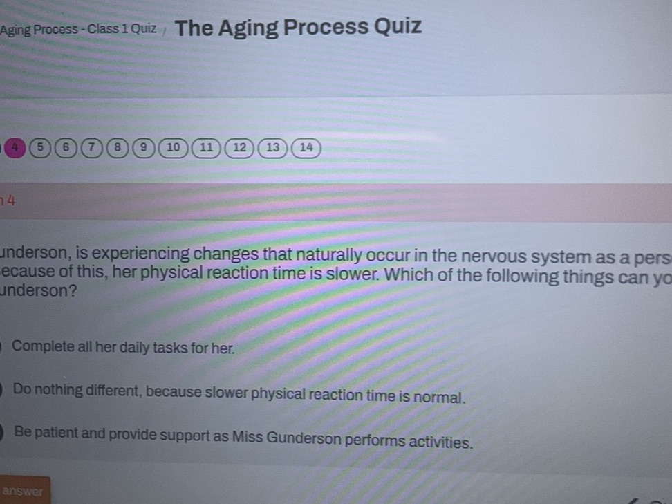 underson, is experiencing changes that | StudyX