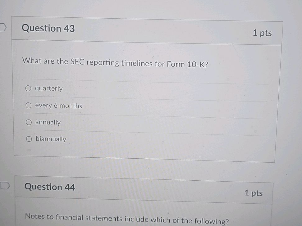 What are the SEC reporting timelines for | StudyX