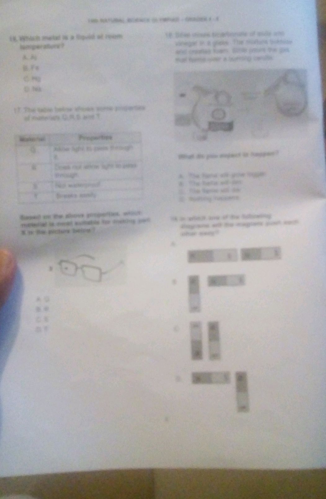 16. Which metal is a liquid at room | StudyX