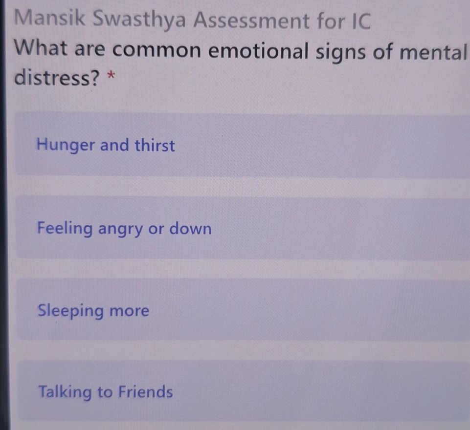 What are common emotional signs of mental | StudyX